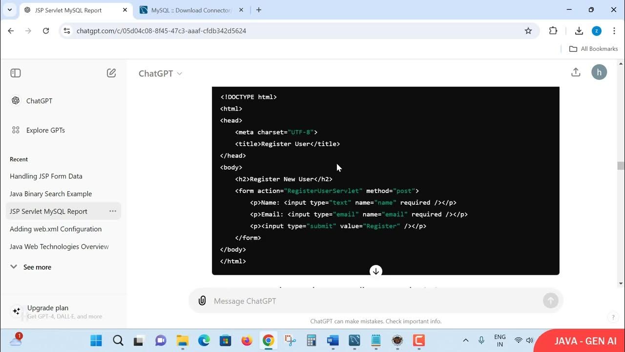 13b Create the Registration Form JSP - YouTube