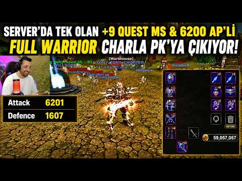 EnSexy | Server'da Tek Olan +9 Quest MS & 6200 AP'li Full Warrior Charla PK'ya Çıkıyor | Nowa Online