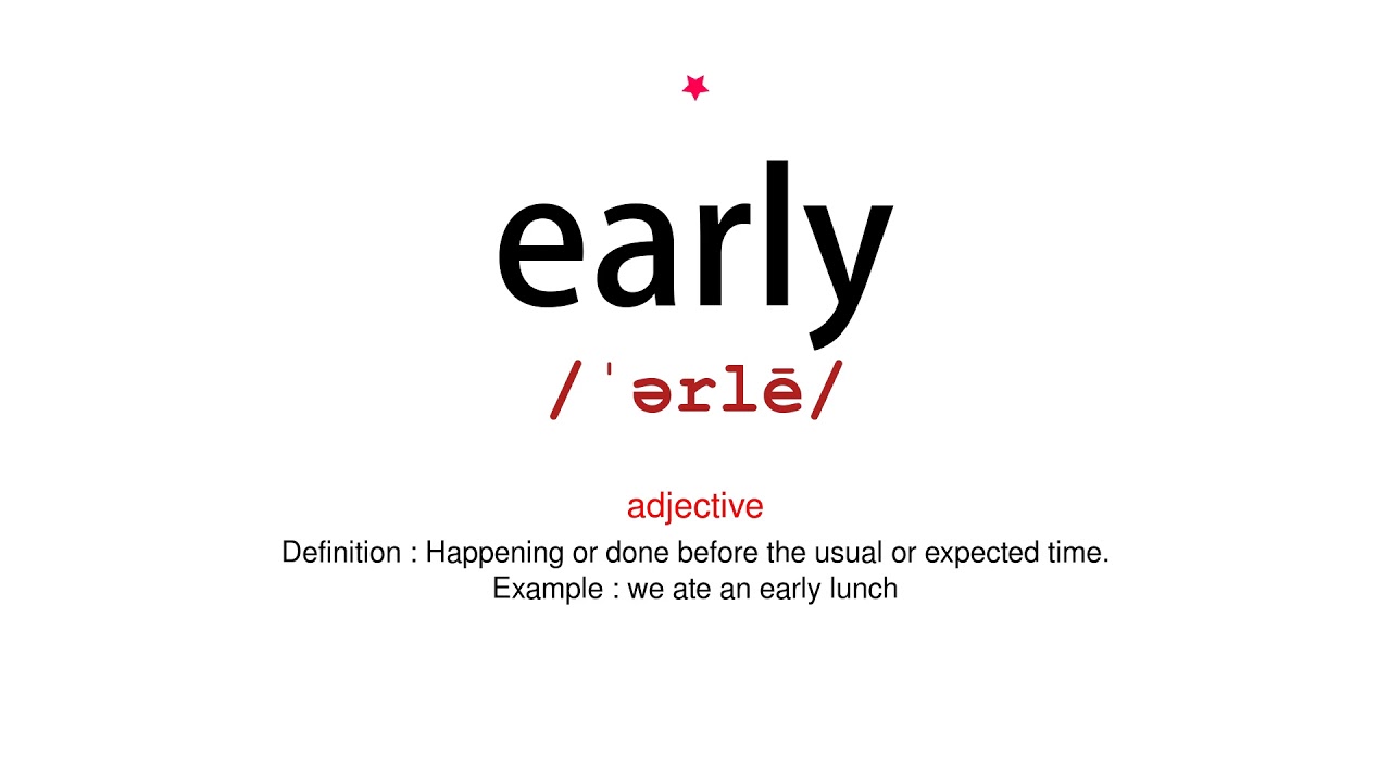 How to pronounce early - Vocab Today - YouTube