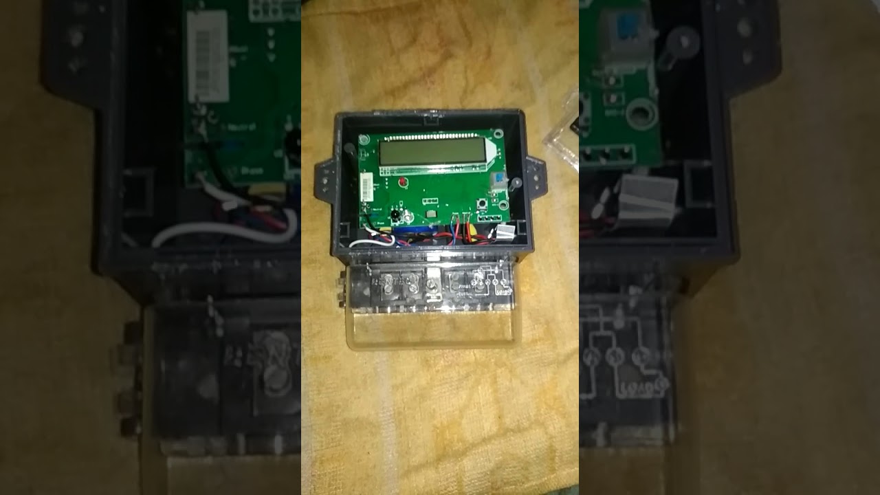 Digital electric meter parts - YouTube