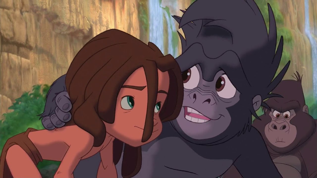 Tarzan (1999) - Tarzan at the waterfalls - YouTube