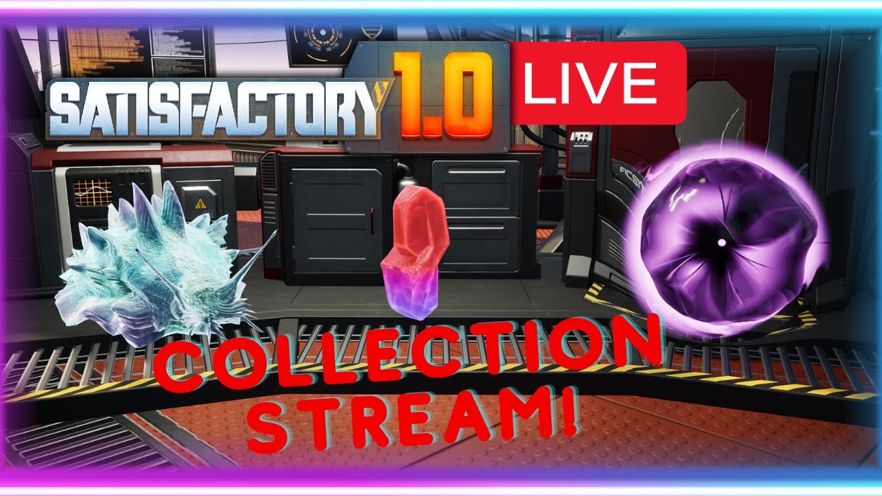 Streaming until I have 100 Mercer Spheres! LIVE Satisfactory 1.0 - YouTube