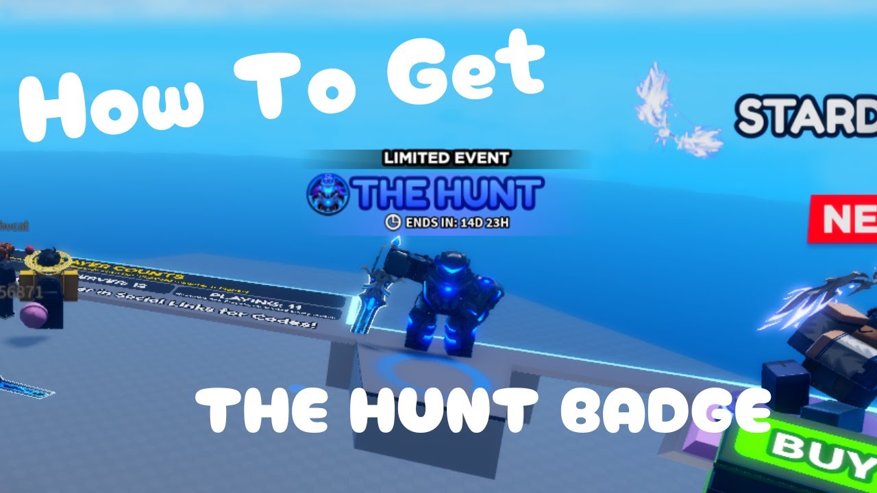 How To Get THE HUNT Badge In Blade Ball... | Roblox The Hunt - YouTube
