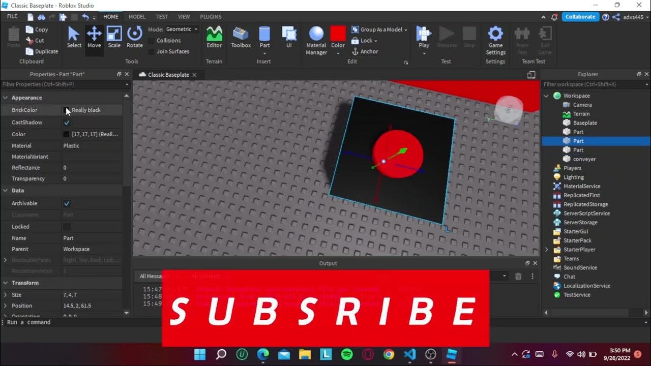 Conveyer belt script | Assembly linear velocity | Roblox studio scripting tutorial | Athul das ...