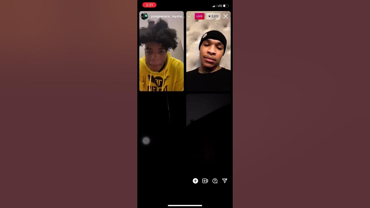 Yungeen Ace removes GMK, TK, & Tayshotz from Instagram Live For Being Police - YouTube