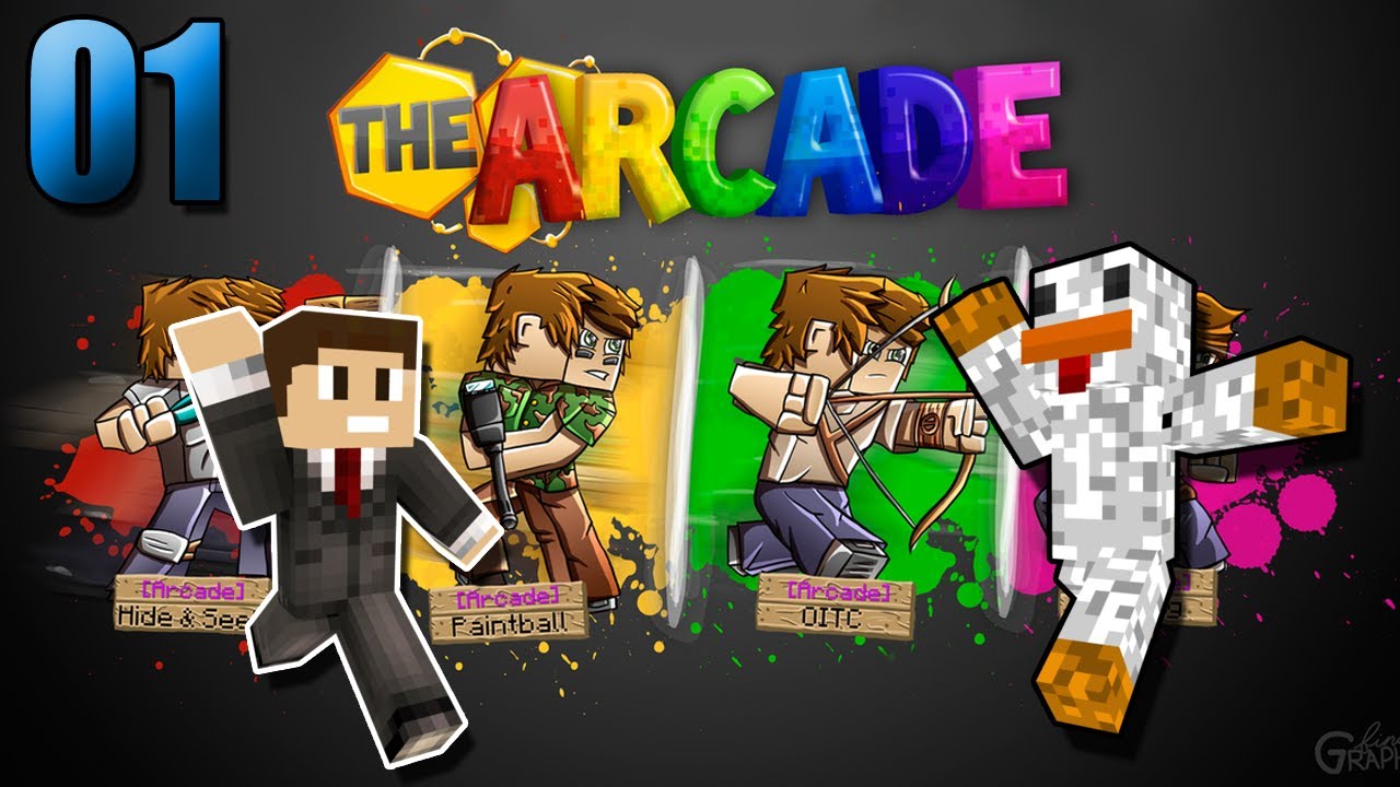 Minecraft | The Hive Arcade | Episode 1 | Splegg on your Face - YouTube