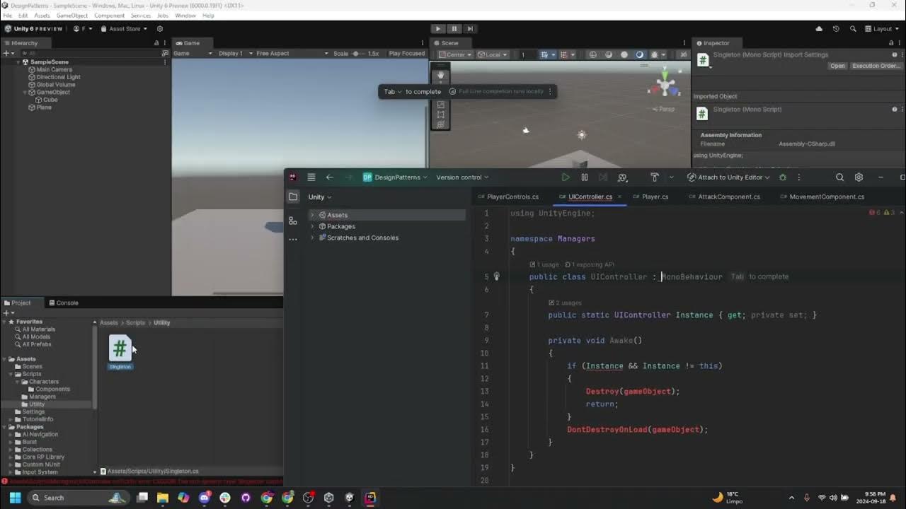 Unity Singleton - Access data from files - YouTube