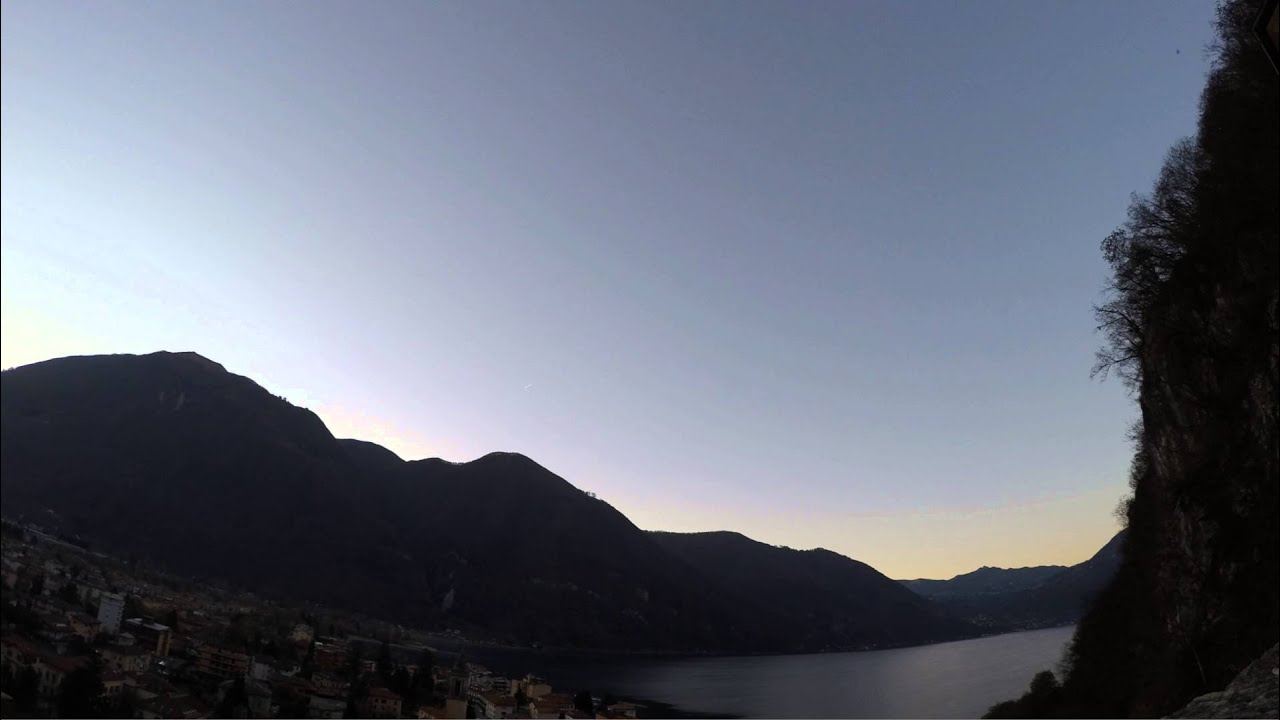 Gopro Hero 4 Time Lapse Rotor 180° Video 4k San Rocco Porlezza Youtube