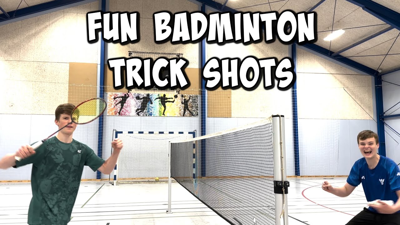 Great Badminton Trick Shots - YouTube
