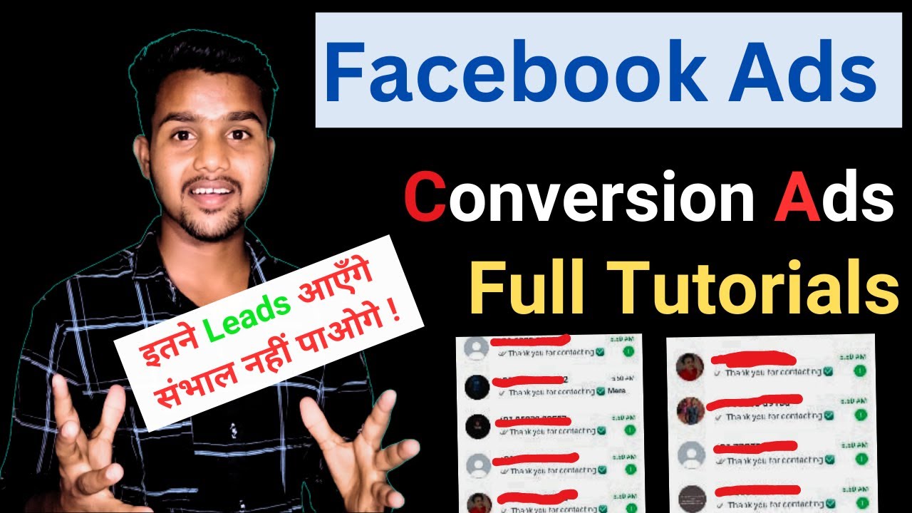 Facebook Conversion Ads Full Tutorial Video || fb coversion ads run ...