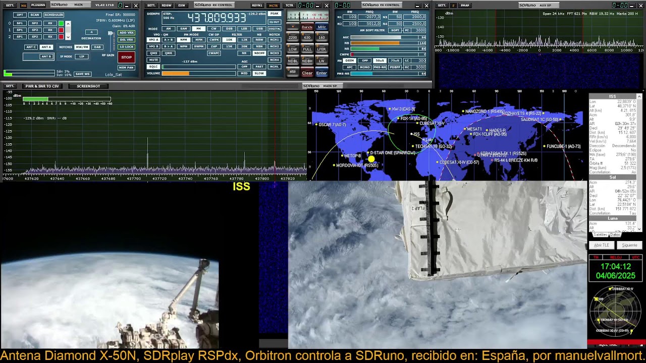 ARISS ISS QSO radioaficionados, 437.800 MHz, Directo, recibira en ...
