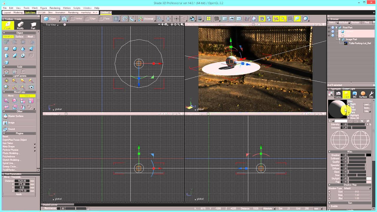 Shade casting shadow onto background - YouTube