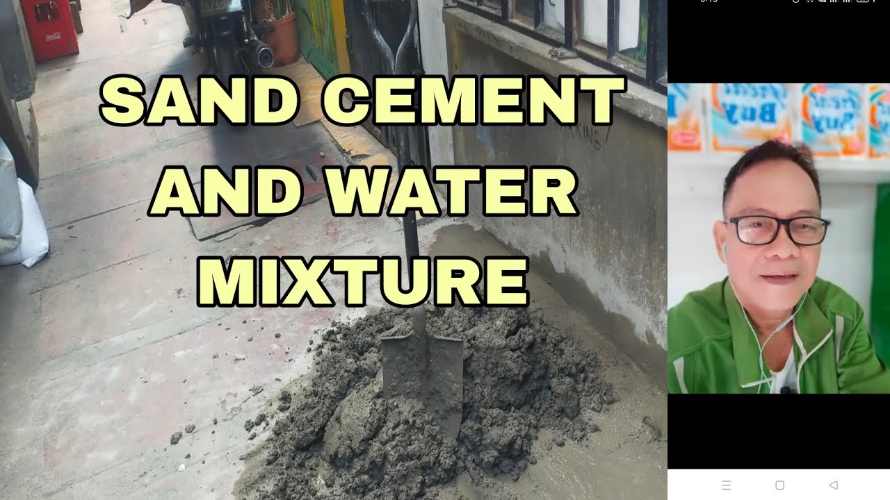 SAND CEMENT WATER MIXTURE || CONSTRUCTION MAKING - YouTube