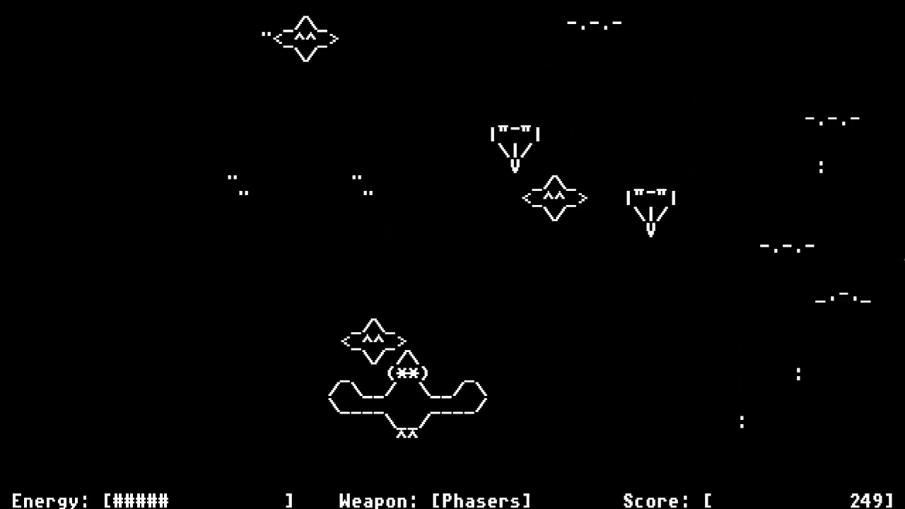 AMIGA SPACE SHOOTER ASCII GAME by Krister Fundin v1.1 - YouTube