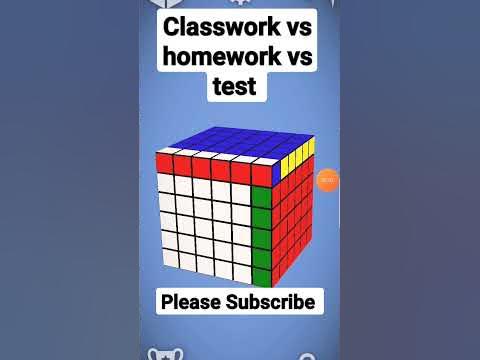 Classwork vs homework vs test #viral #trending #shorts #puzzle # ...