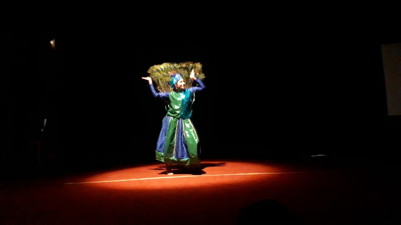Peacock dance for Flute music by Shwetha - YouTube