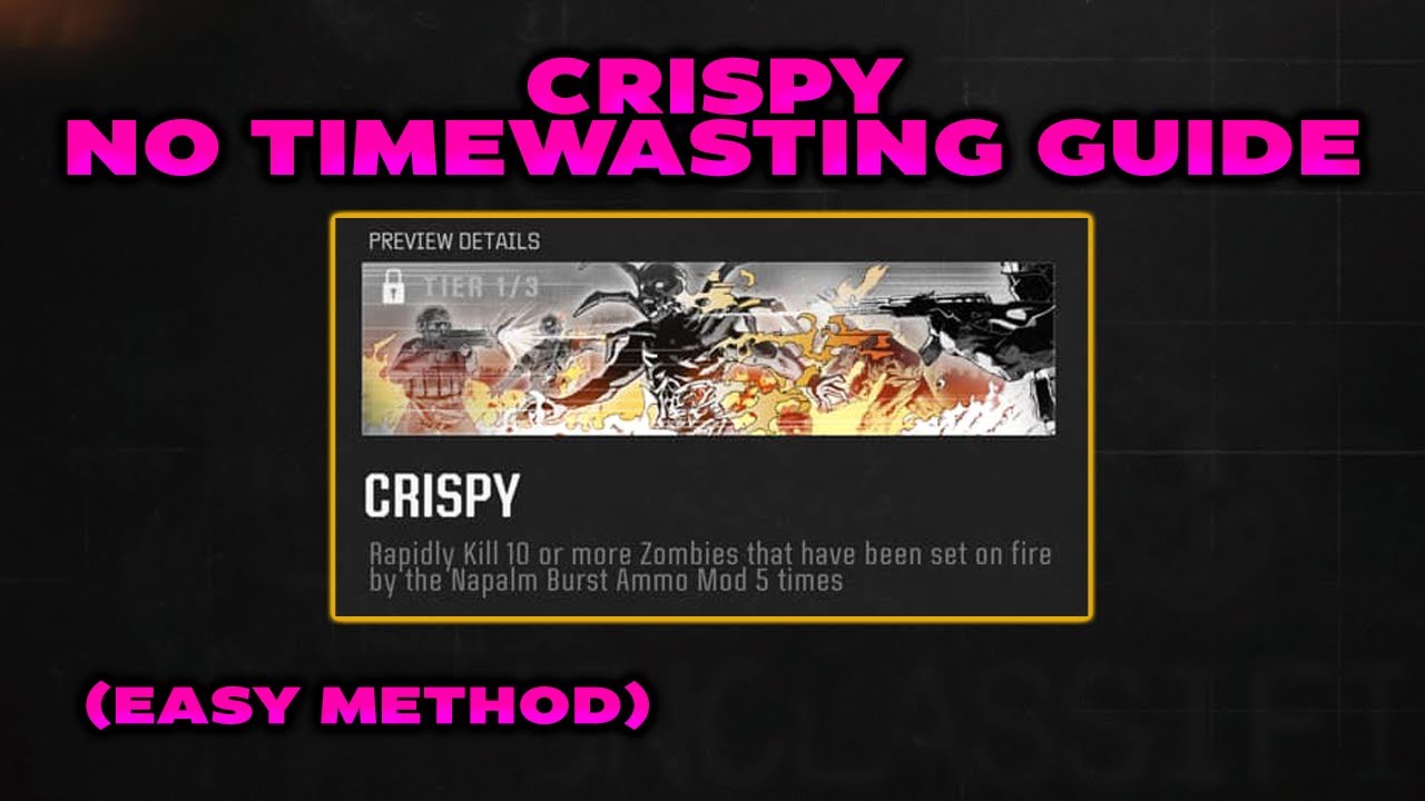 "Crispy" Challenge Guide - No Timewasting - YouTube