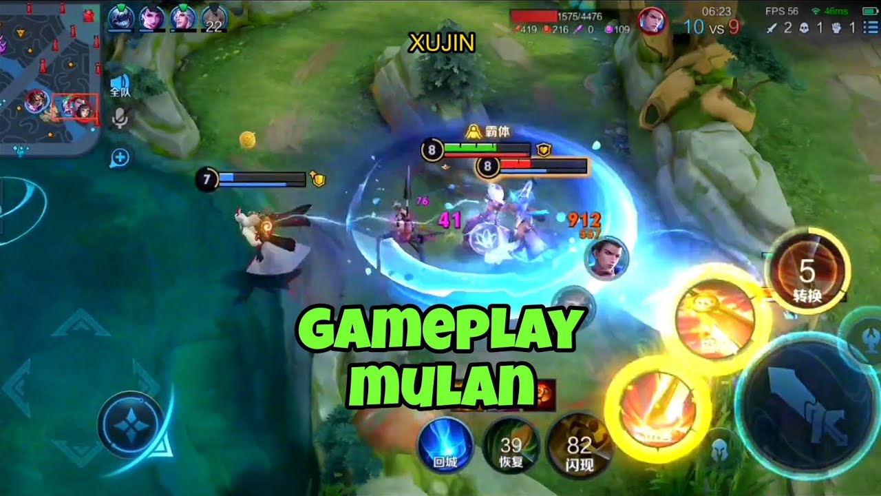 Gameplay Mulan Honor Of Kings China Server Hero Skill Combo Solo Rank ...
