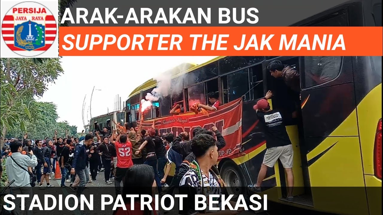 Bus Supporter The Jak Mania Sampe Goyang!!? | BRI Liga 1 2022/2023 ...