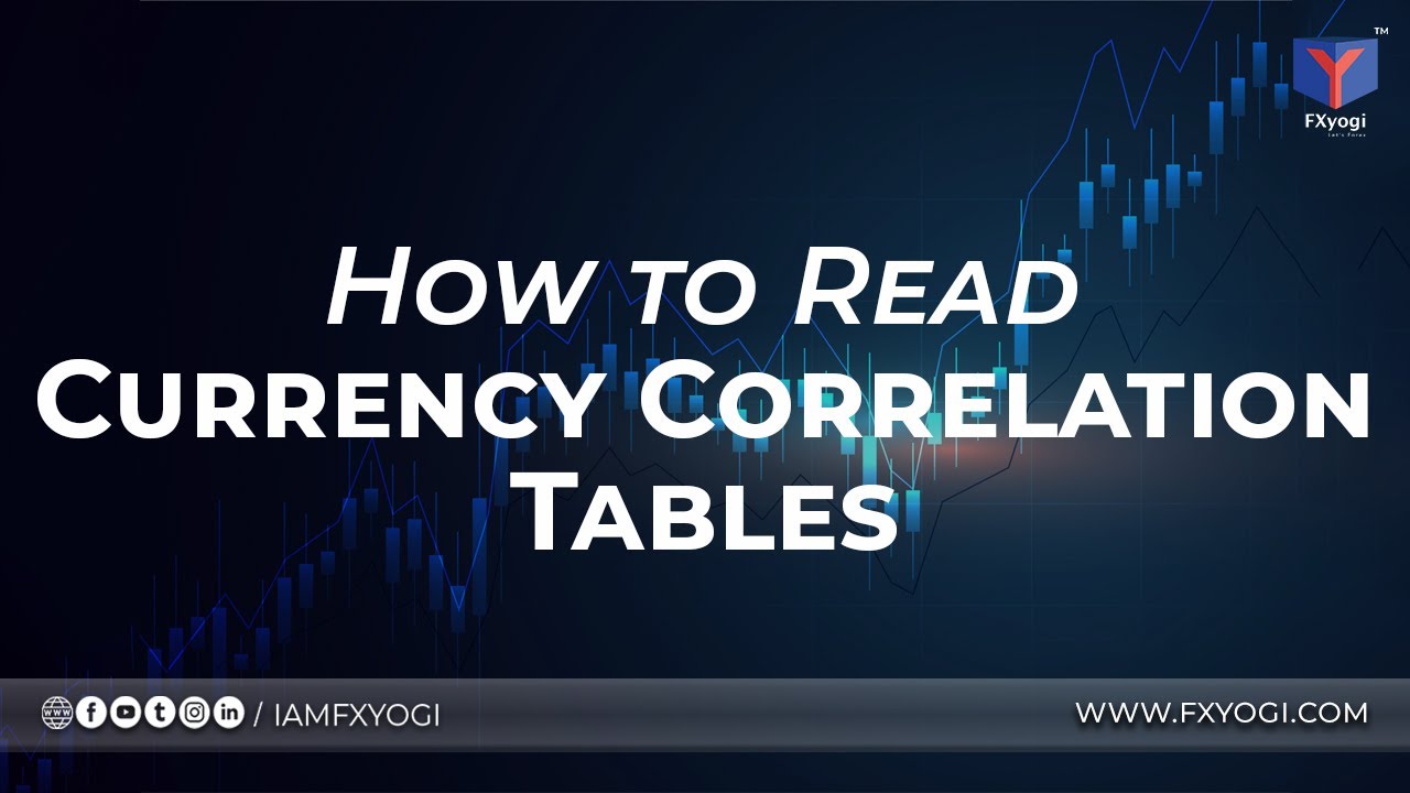 How To Read Currency Correlation Tables - YouTube