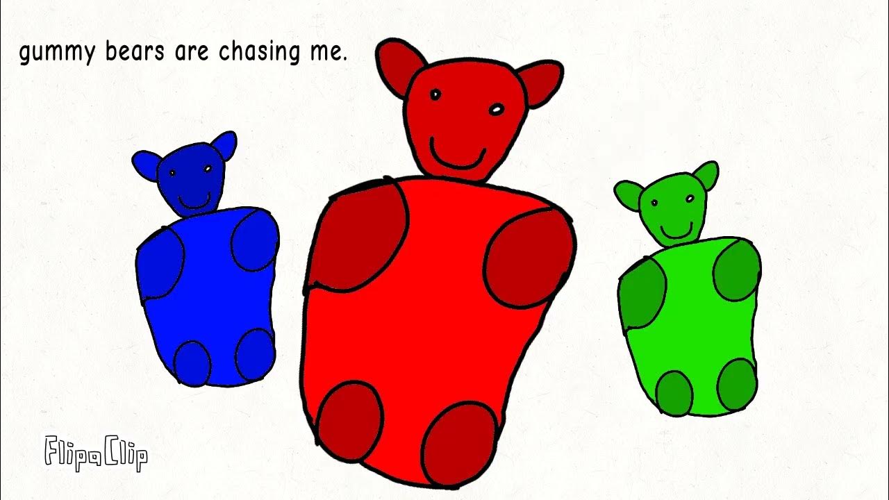 A B C D E F G, gummy bears are chasing me😭 - YouTube