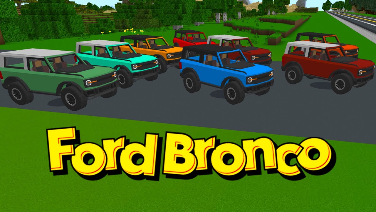 🚙 Explore Minecraft in Style with the 2021 Ford Bronco Mod! 🌟 - YouTube