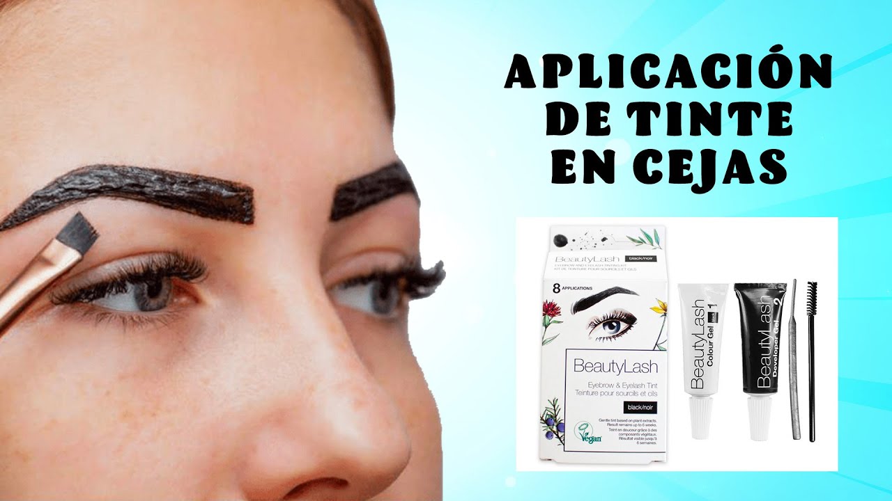 COSMETICAVAL | APLICACIÓN DE TINTE EN CEJAS - YouTube