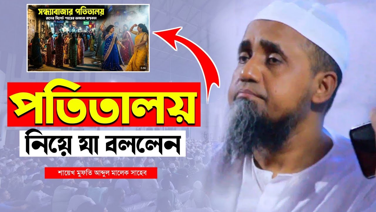 পতিতালয় নিয়ে যা বললেন | মুফতি আব্দুল মালেক সাহেব | Mufti Abdul Malik ...