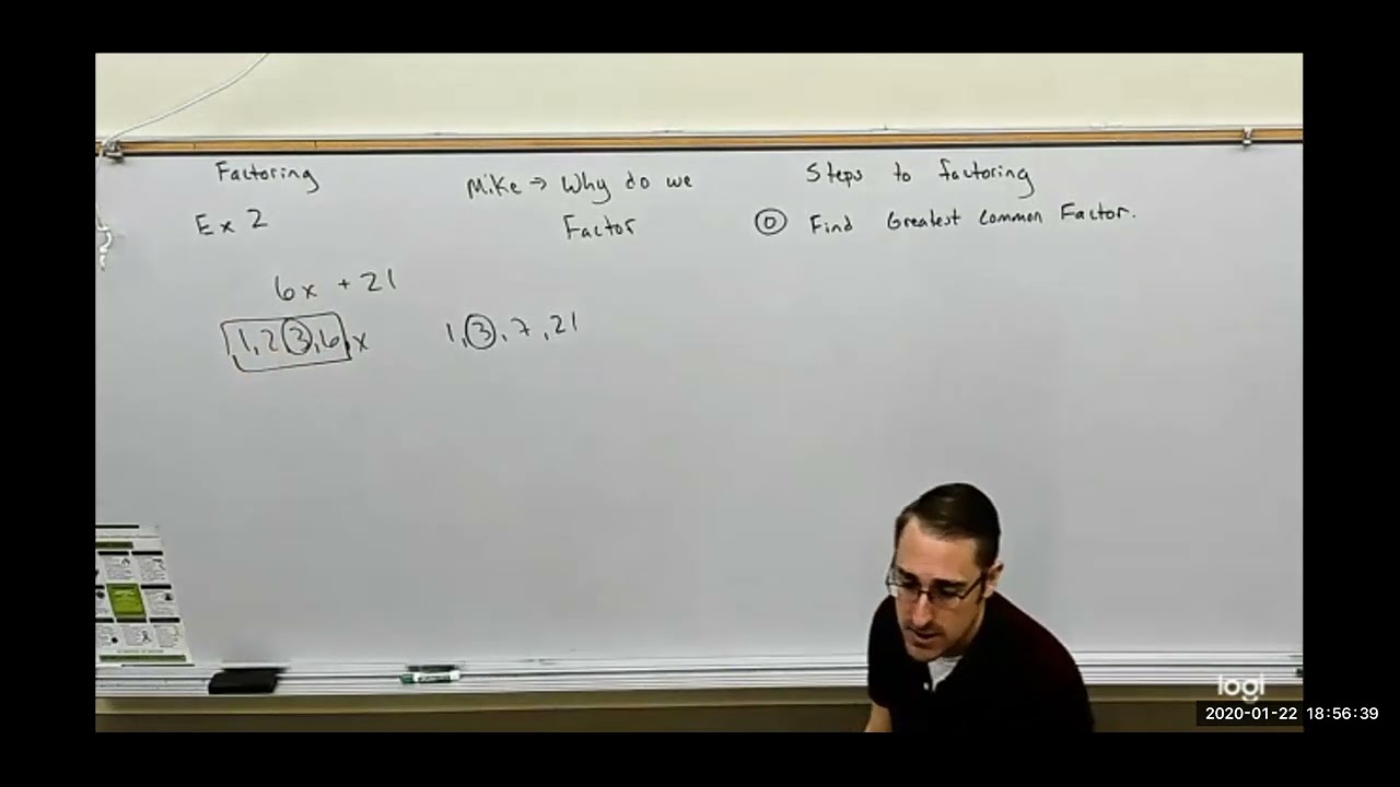 Factoring a Greatest Common Factor - YouTube