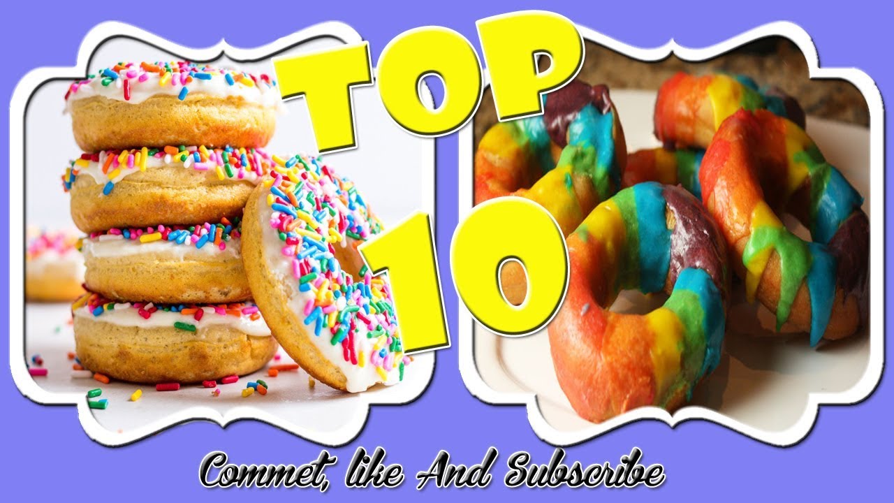 Top 10 Donuts I Tasty Donut Recipes - YouTube