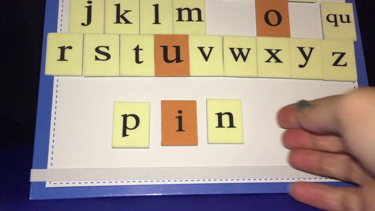 Magnet letters- building, segmenting, and blending cvc words - YouTube