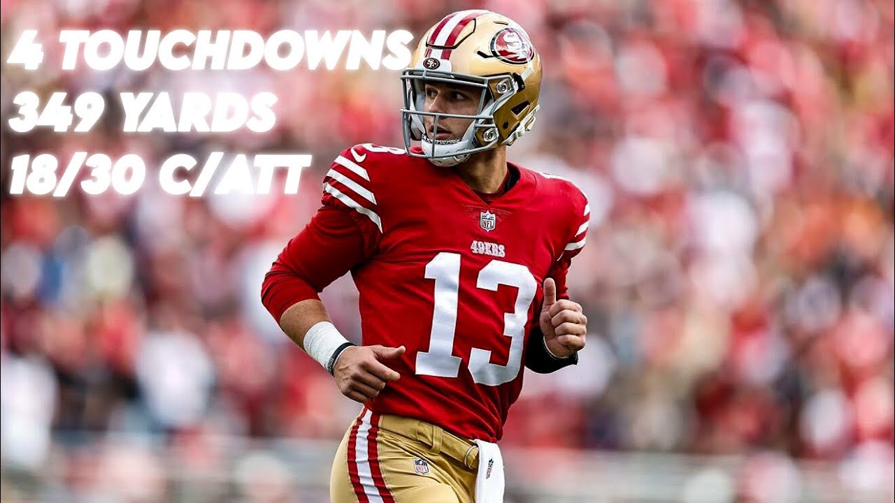 Brock Purdy Scores 4 Touchdowns In His Playoff Debut || Full Highlights ...