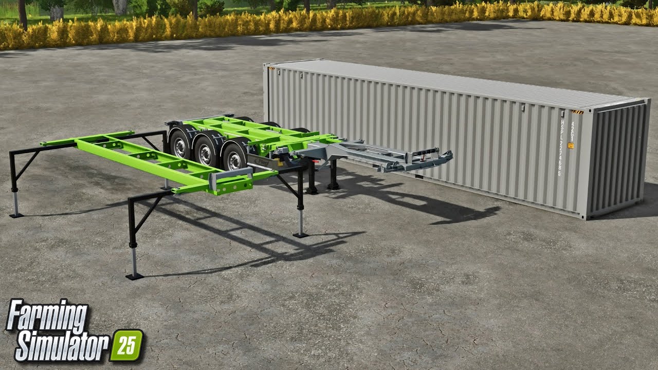 Fliegl Shipping Container Pack - FS25 Mod (Crossplay) - YouTube