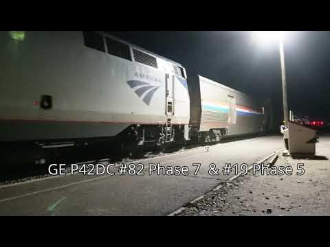3 22 Amtrak California Zephyr #6 in Fort Morgan Phaze 7 P42 Arrives a hour late - YouTube