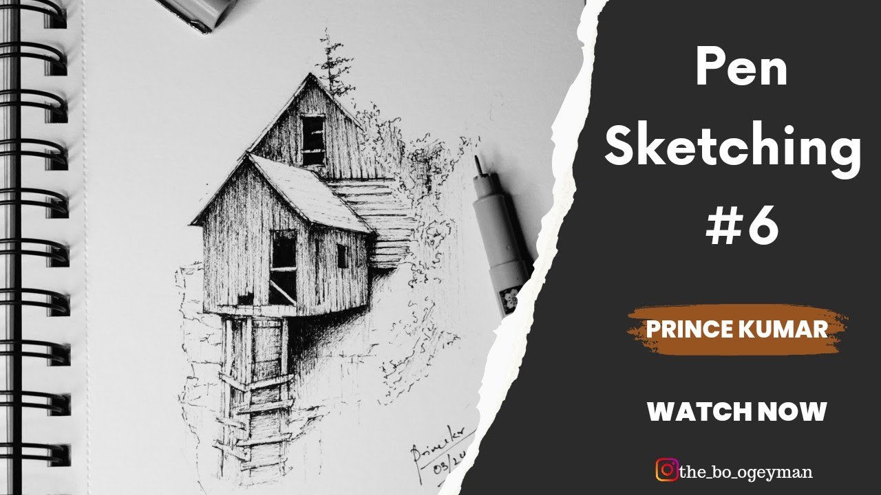 PEN SKETCHING #06 #inkart #pendrawing #pensketch #urbandrawing # ...