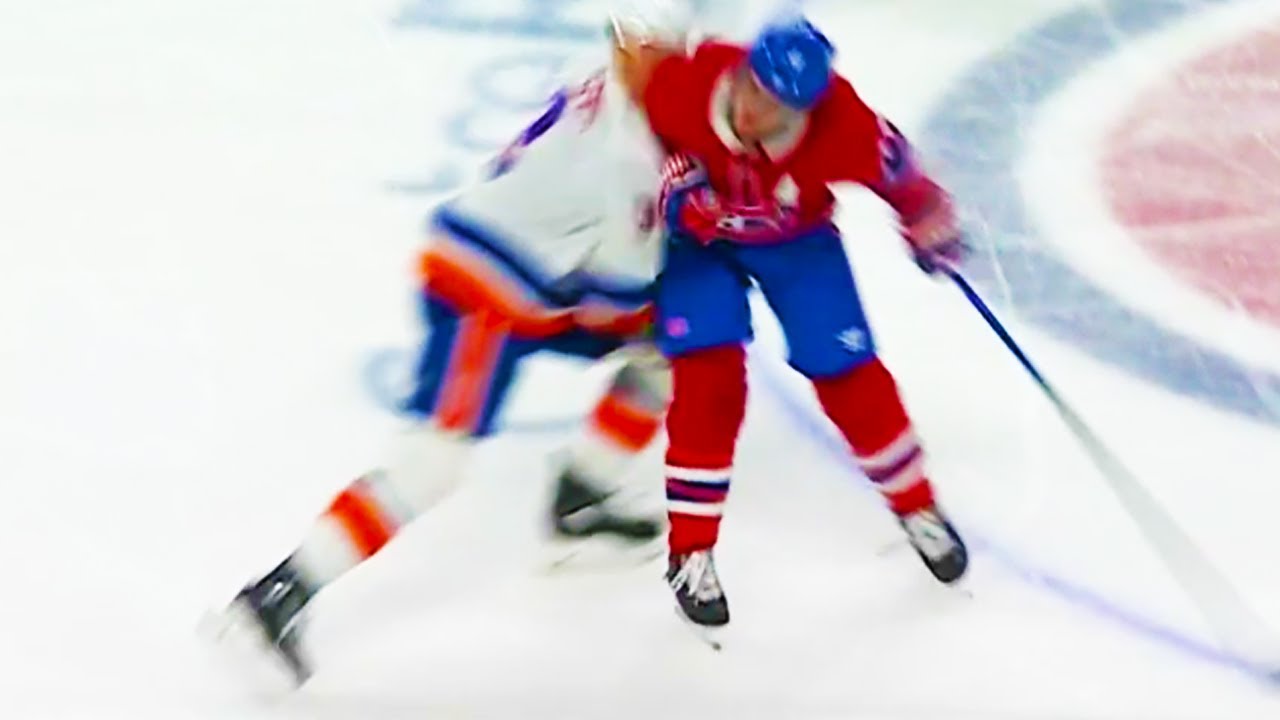 Brendan Gallagher Elbows Adam Pelech in the Head (FULL CLIP) Islanders ...