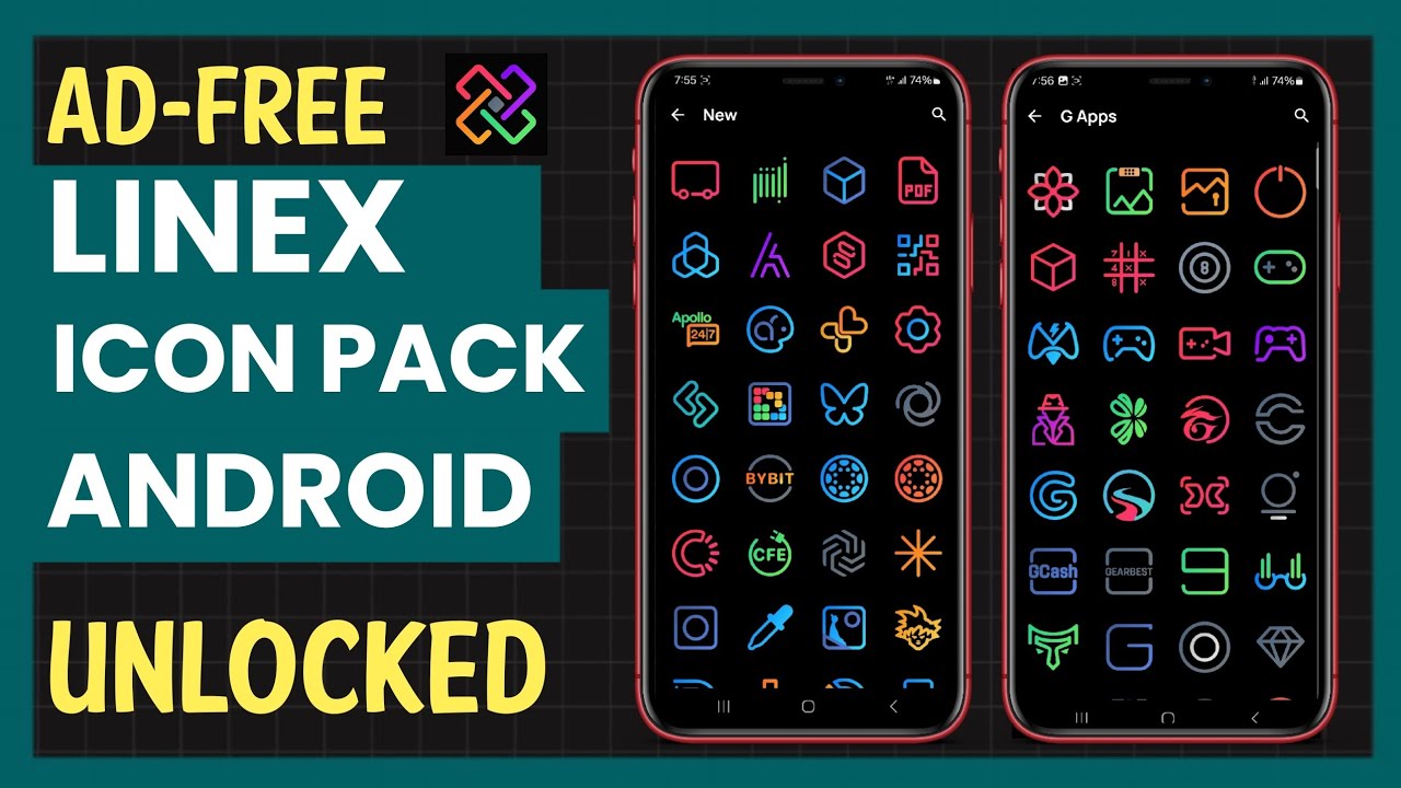 Best Free Linex Icon Pack App for Android - YouTube