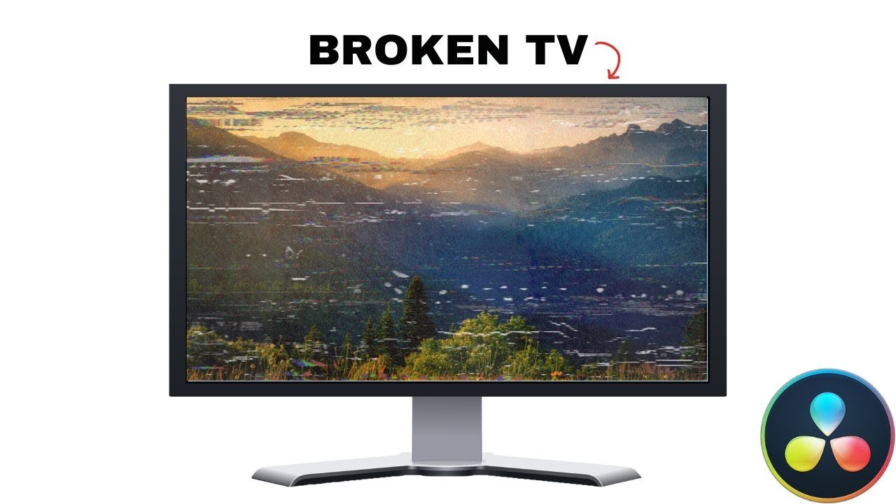 How to make a BROKEN TV Effect in DaVinci Resolve - YouTube