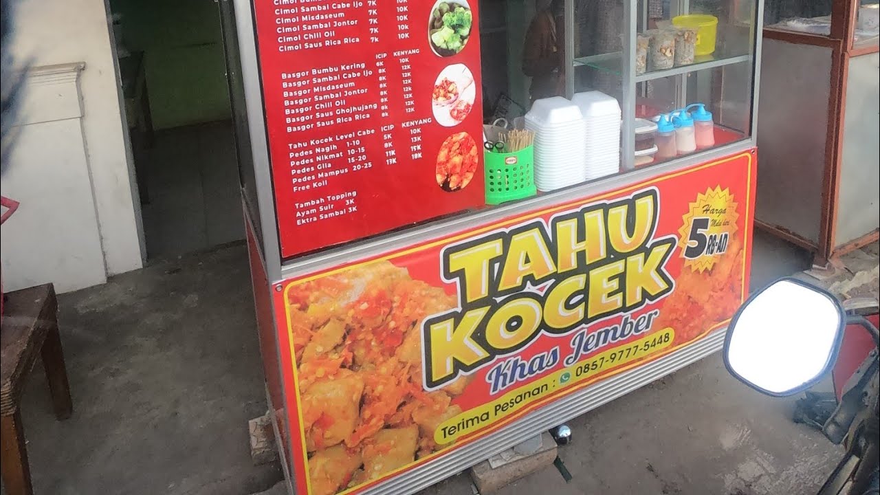 JAJANAN KEKINIAN TAHU KOCEK KHAS JEMBER - YouTube