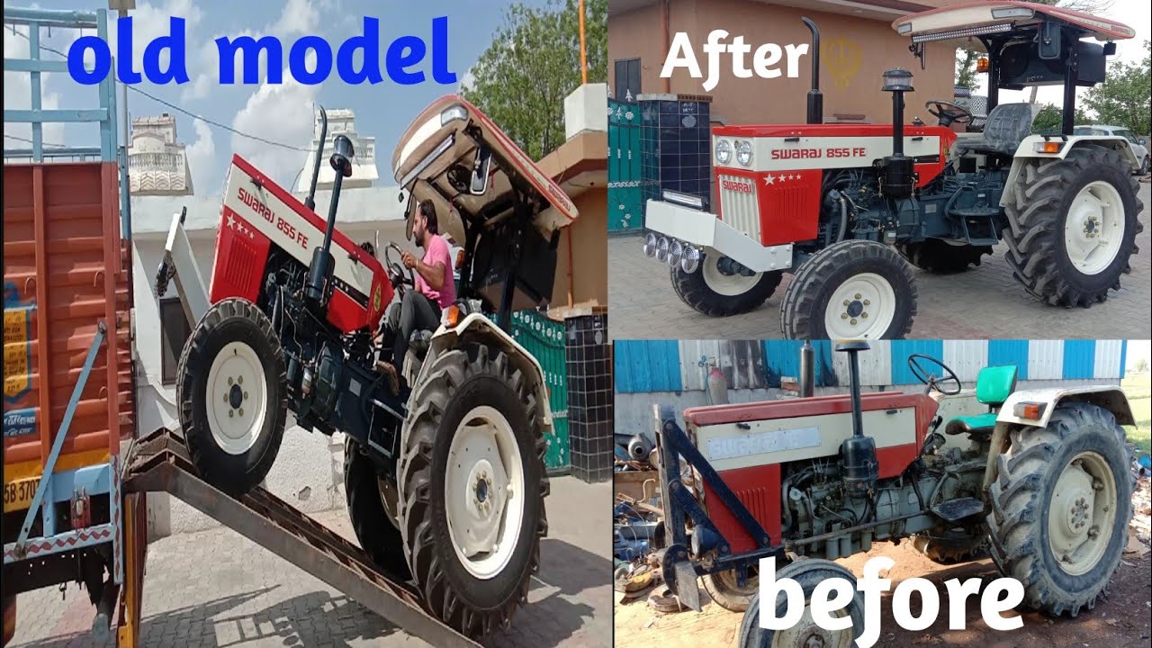 modified tractor Swaraj 855 old model 1985 - YouTube