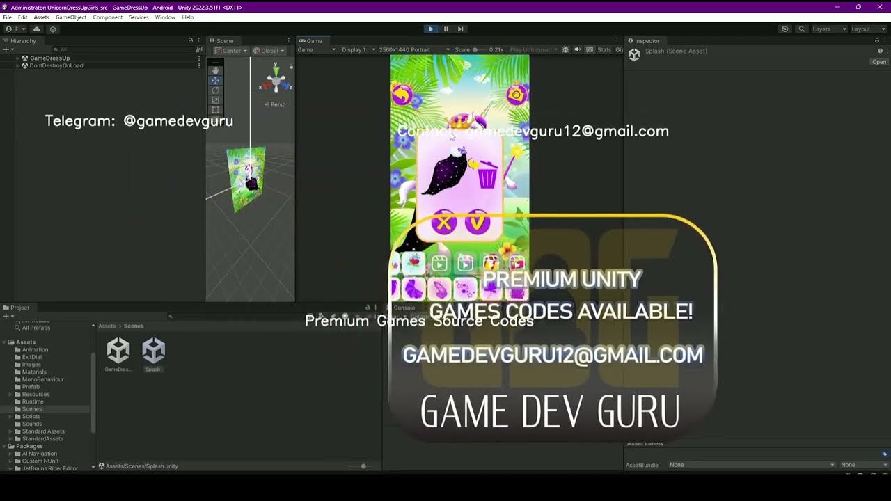 Unicorn Dress Up Unity Source Code – Perfect for Girls Game Developers - YouTube