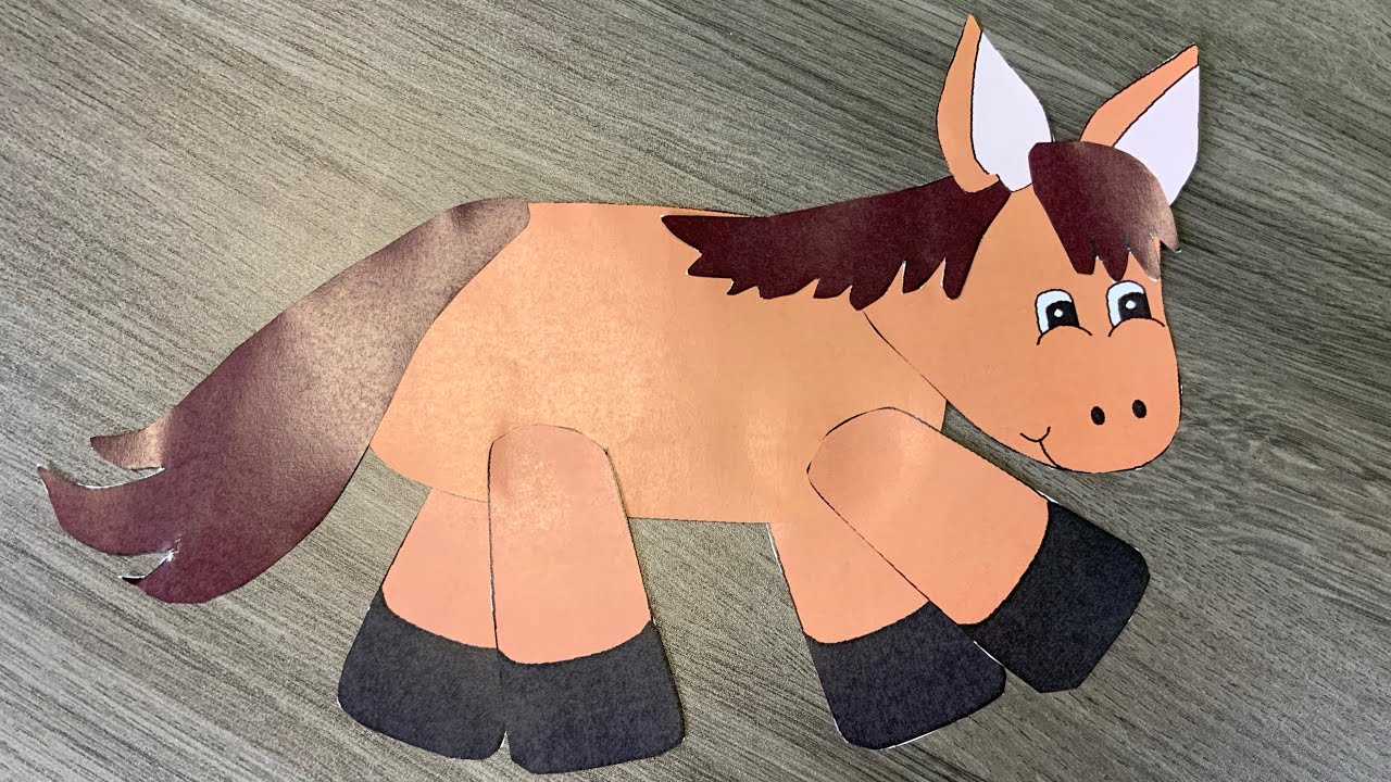 DT Crafts: Donkey Paper Craft - YouTube