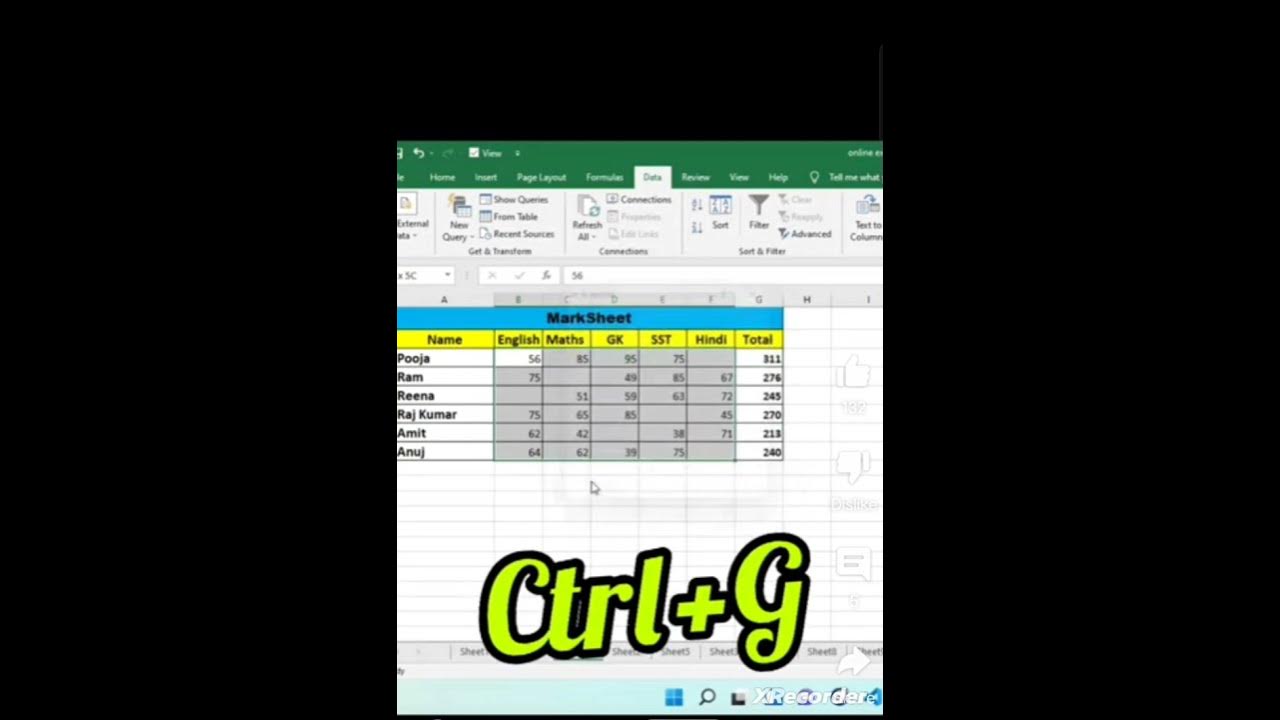 MS Excel fill all blank cells in one click//MS Excel Quickly Fill all blank cell #youtube # ...