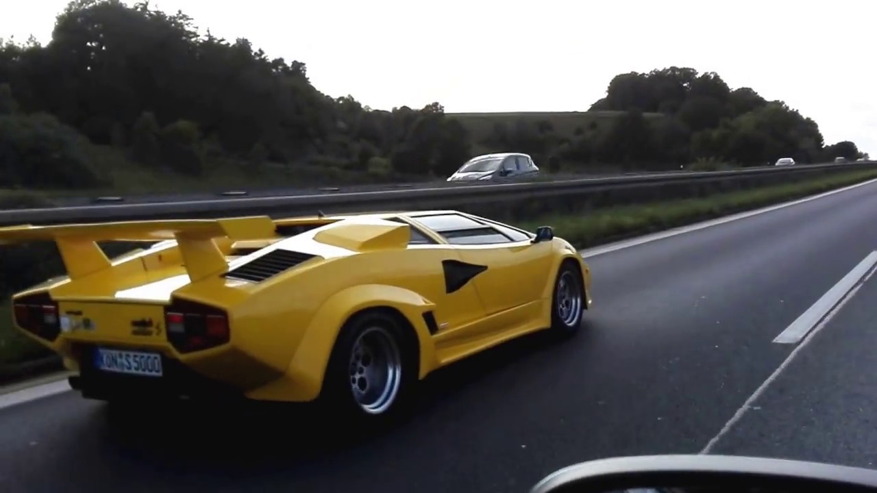 Lamborghini Countach - Spotted in Germany 2017 - YouTube