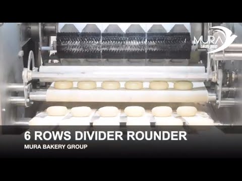 6 Rows Dough Divider Rounder Machine with Traying System ║ Bakery Machines and Equipment
