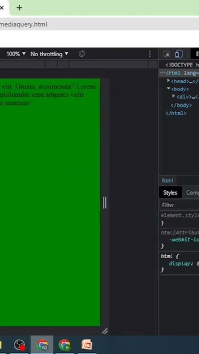#shorts | Media Query in css | css shorts| how to use medea query | 🔥🔥 - YouTube