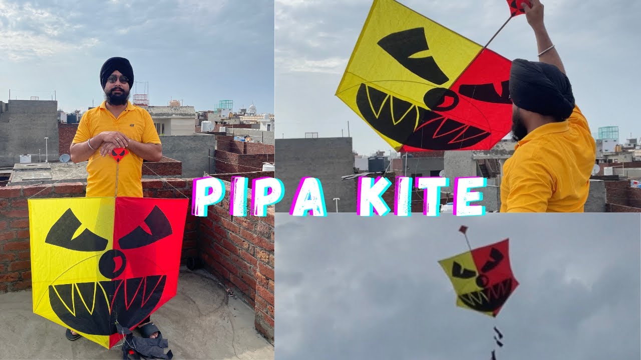 Pipa Kite 😍🪁 Flying in Amritsar * Pipa Combate * Brazilian kite 🪁 ...