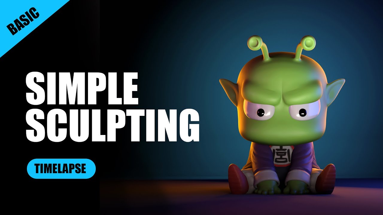 #1 VERY EASY ,SIMPLE SCULPTING IN BLENDER (BASIC SCULPTING BLENDER 3.3. ...