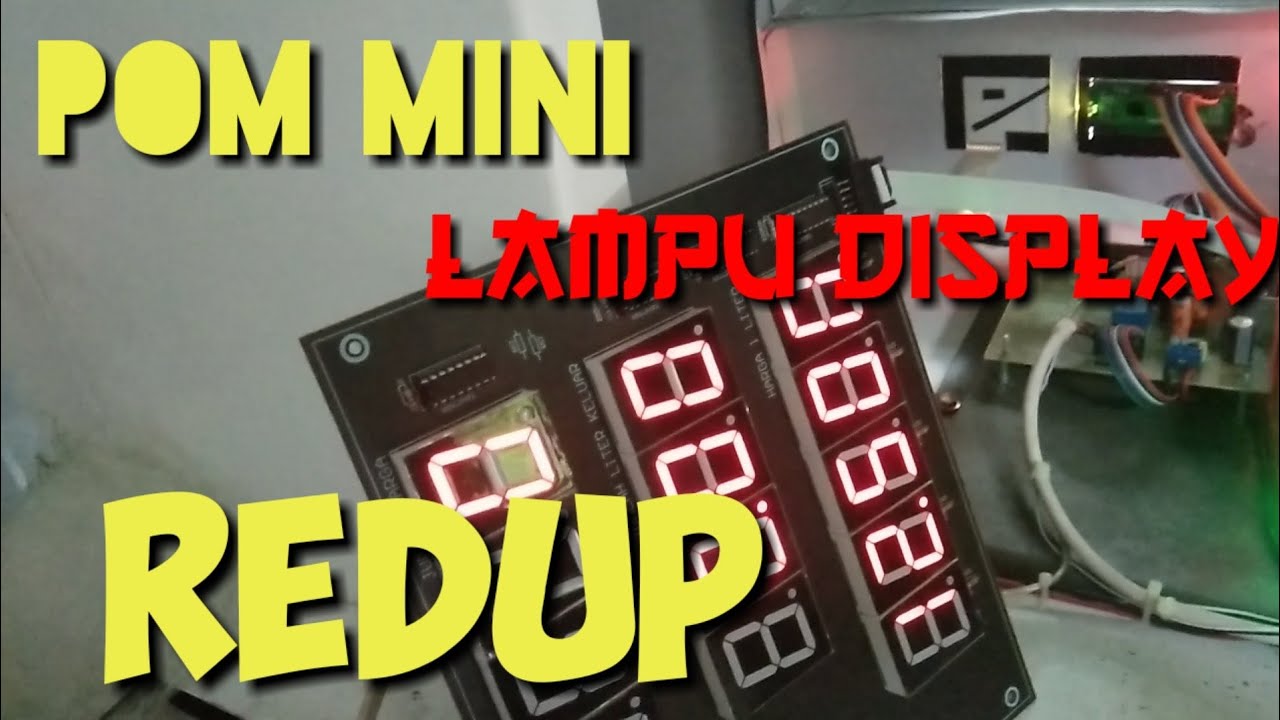 POM MINI LAMPU DISPLAY REDUP - YouTube