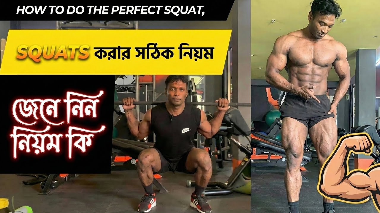 squats করার সঠিক নিয়ম। How To Do The Perfect Squat, - YouTube